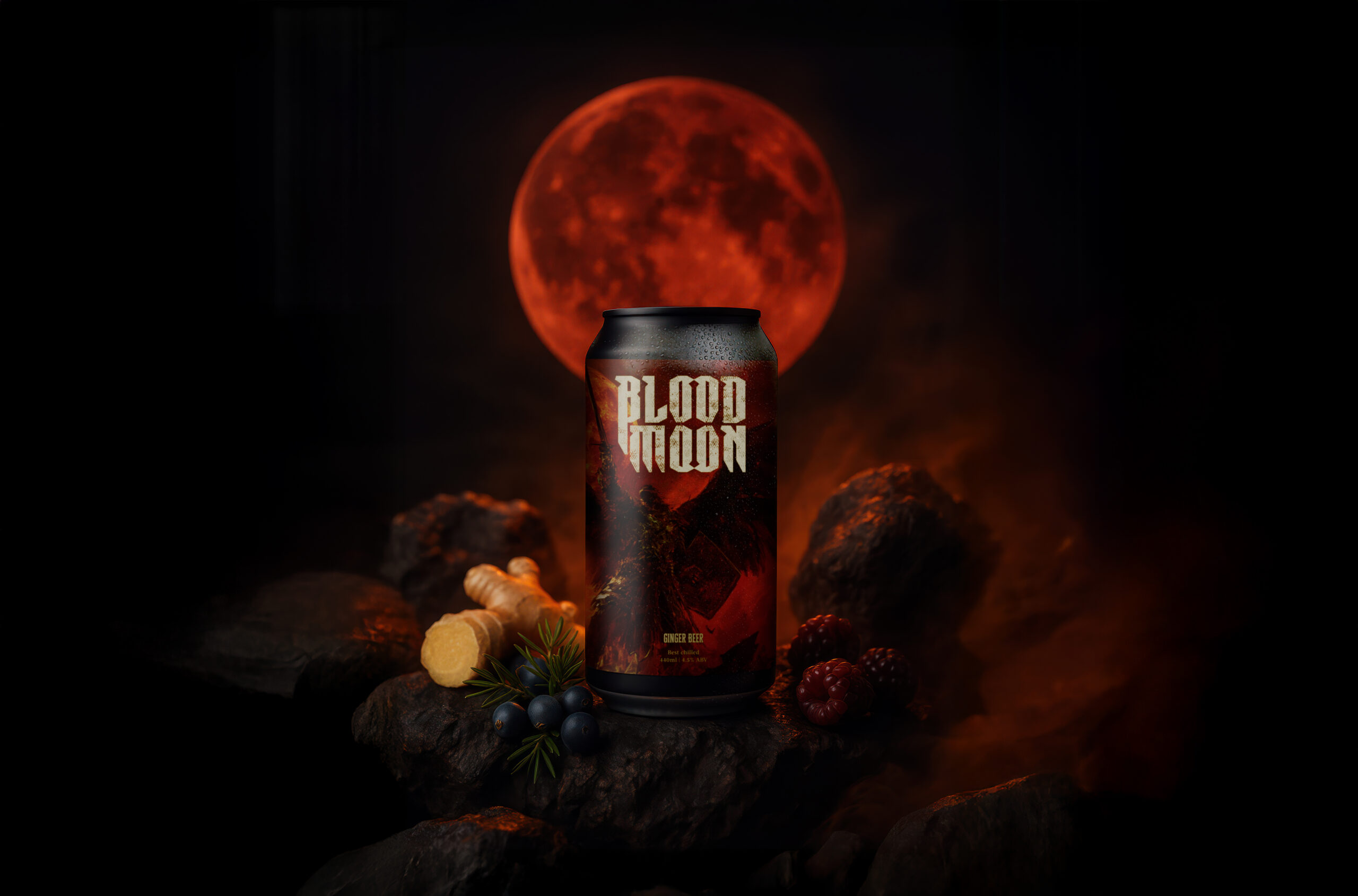 BLOOD MOON Six Pack 440ml Valhalla Bar Collab | Alcoholic Ginger Beer ...
